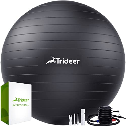 - Trideer Exercise Ball & Yoga Ball | 6 Sizes | Pregnancy Ball for Mat ...