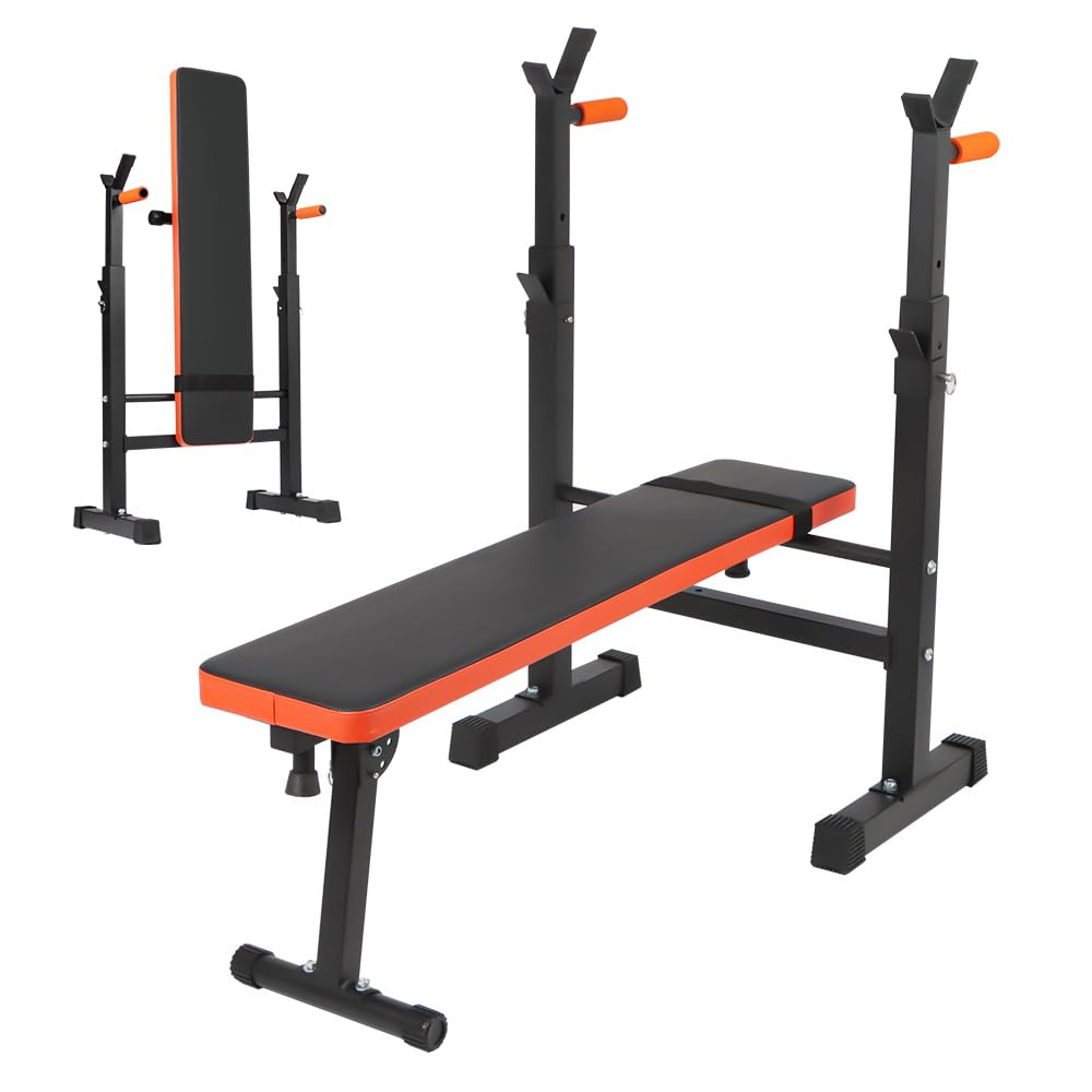 - Panana Weight Bench with Adjustable Barbell Height | Heavy Duty Lift ...