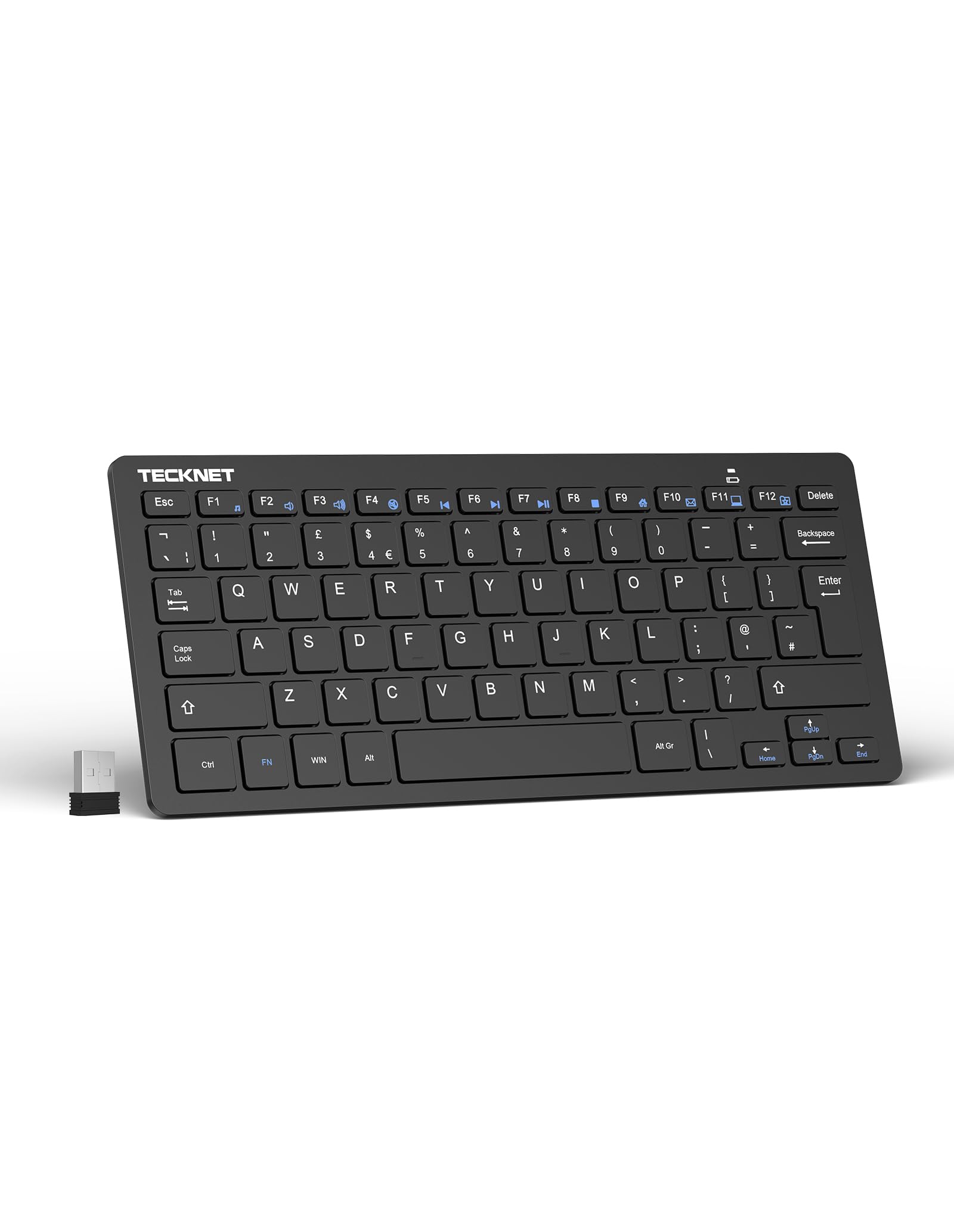 - TECKNET 2.4G Wireless Keyboard |Windows/Chrome OS | UK Layout Compac ...
